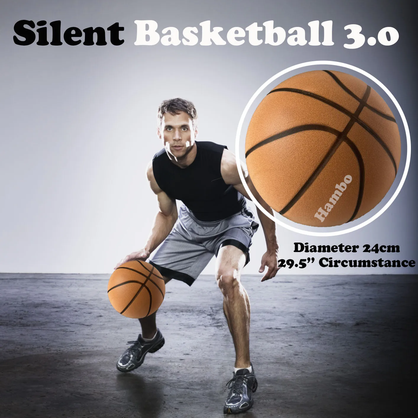 Silent-Basketball-Size7-29-5-Size5-27-5-Dribbling-Indoor-Grooved ...