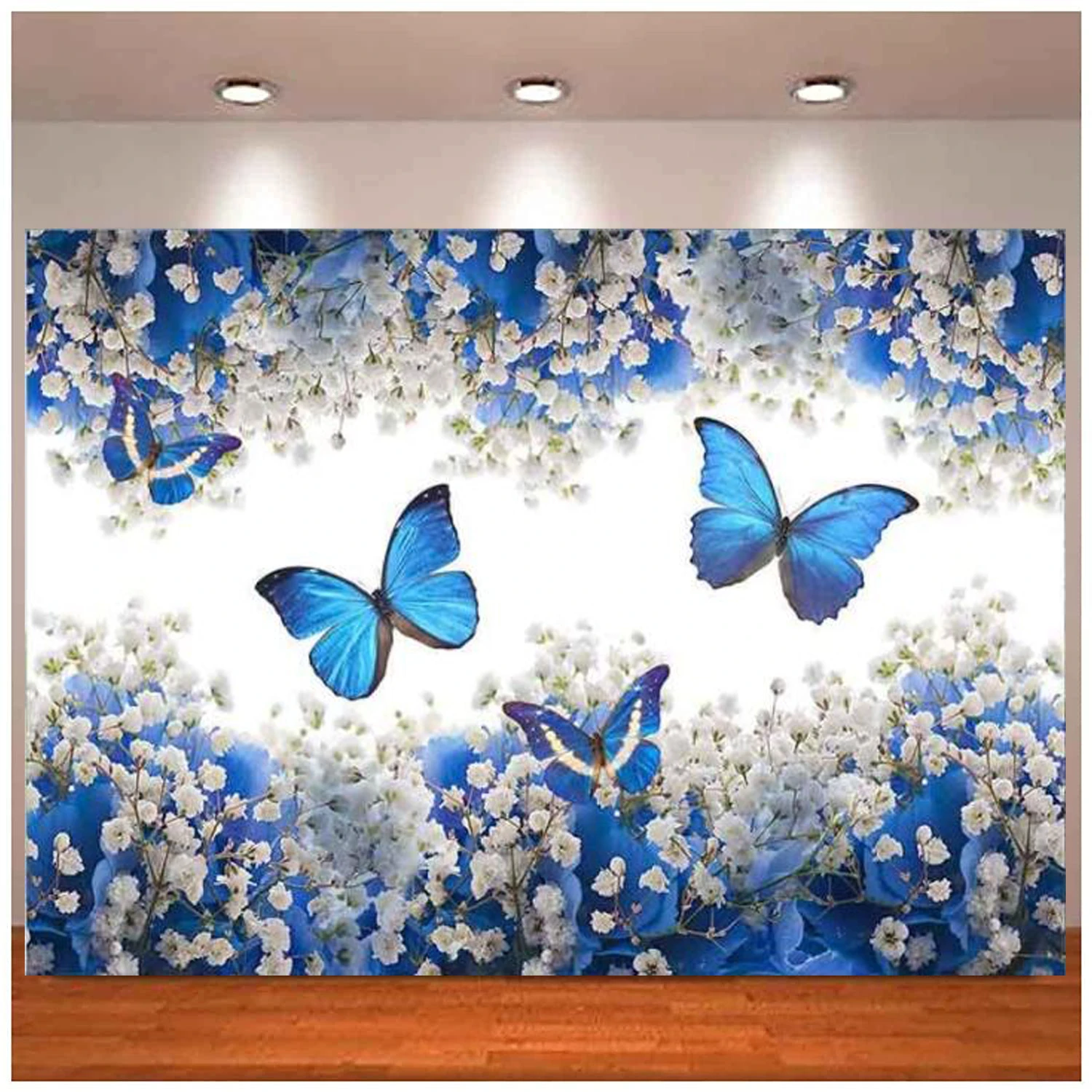 Photography Backdrops Flowers Butterflys | Backgrounds Photo Studio ...