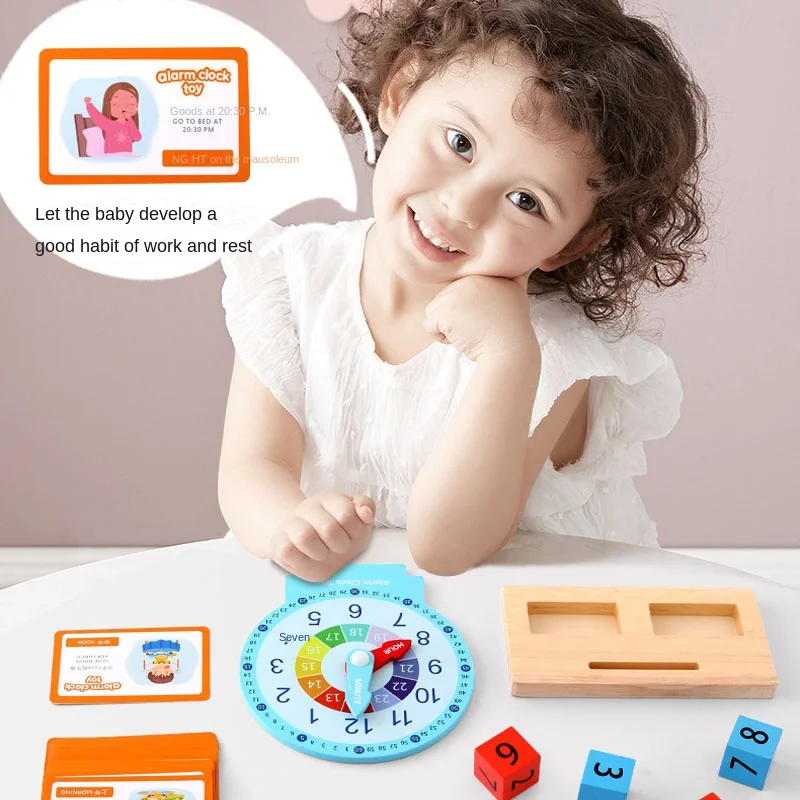 Teaching-Clock-Activities-Set-Early-Educational-Montessori-Toy-Helps ...