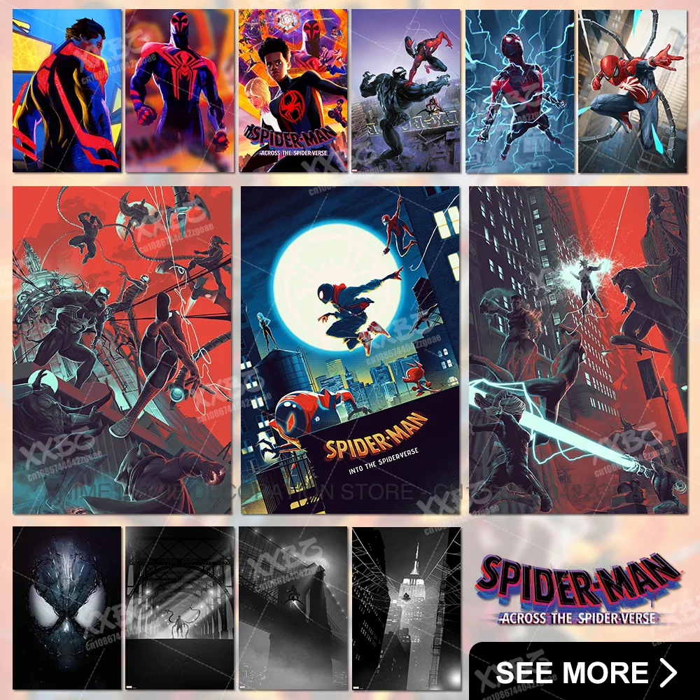 Marvel-Prints-Poster-No-Framed-Spider-Man-Home-Decor-Avengers-Canvas ...