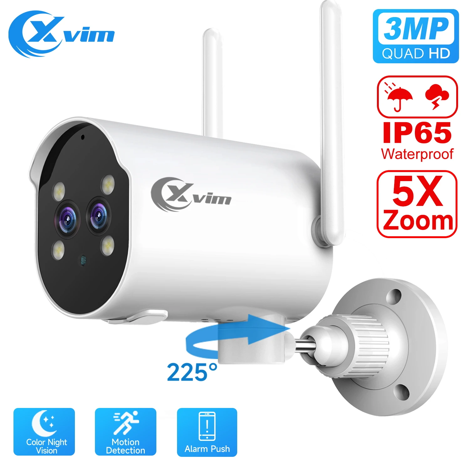 XVIM-3MP-Duel-Len-Security-Camera-5X-Digital-Zoom-Outdoor-Wireless ...
