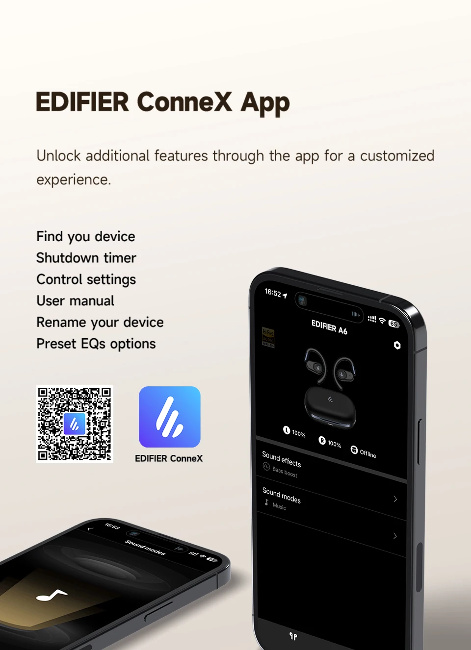 Беспроводные наушники Edifier A6 | AliExpress