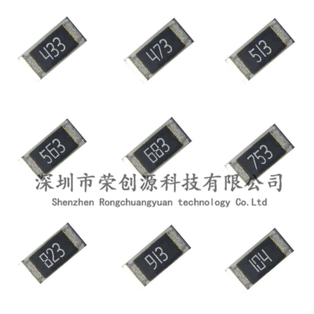 100pcs/lot 0805 smd Chip Resistor 5% 43K 433 47K 473 51K 513 56K 563 ...