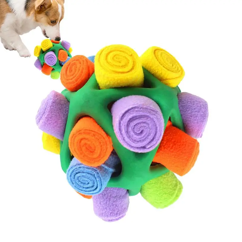 Furry-Fellow-Dog-Toy-Dog-Snuffle-Toy-Sniff-Ball-Unbreakable-Sniffle ...