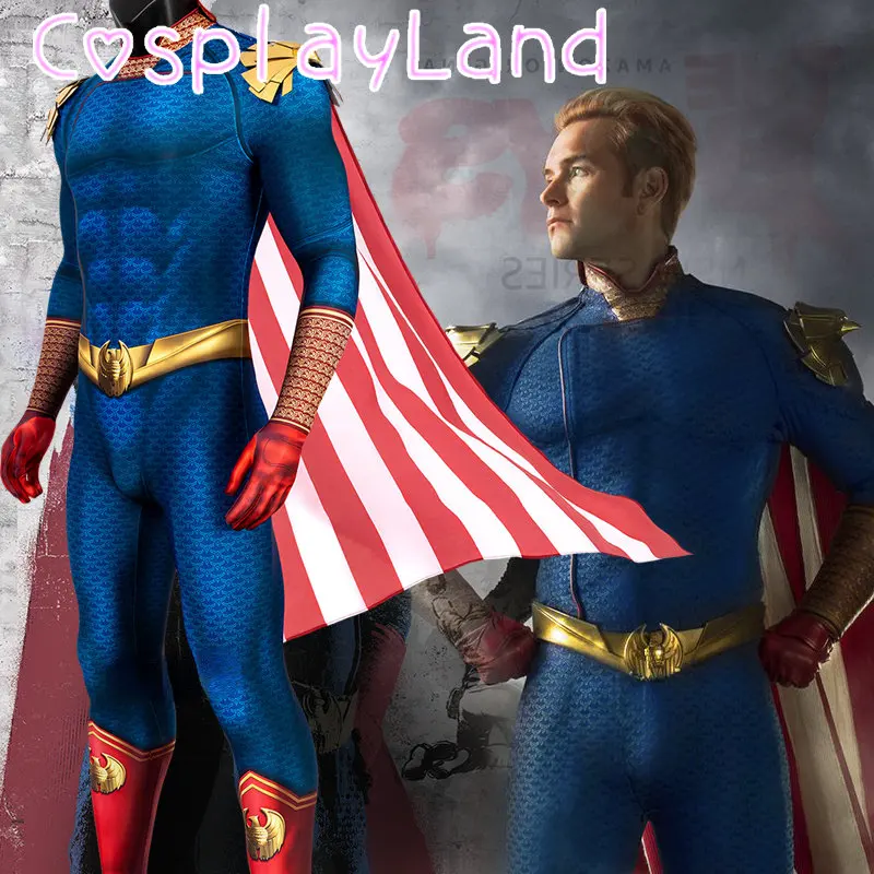 The Boys Homelander Cospaly Superhero Costume Adult Man Halloween ...
