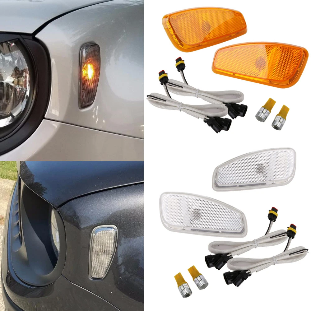 2Pcs For JEEP RENEGADE 2014 2015 2016 Turn Signal Head Light Side ...