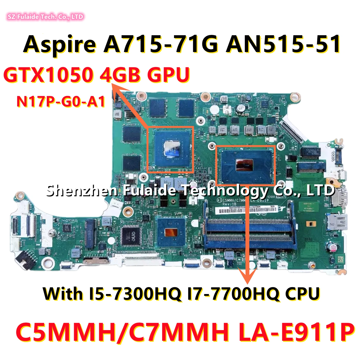 C5MMH-C7MMH-LA-E911P-For-ACER-Aspire-A715-71G-AN515-51-Laptop ...
