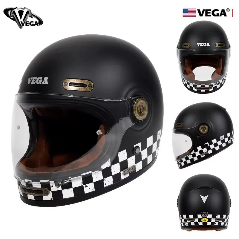 USA VEGA Original Motorcycle helmet Full face helmet ECE DOT Approved ...