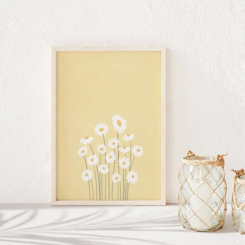 1pc-Canvas-Poster-Print-Wall-Art-Daisies-Wall-Art-able-Print-Daisy ...