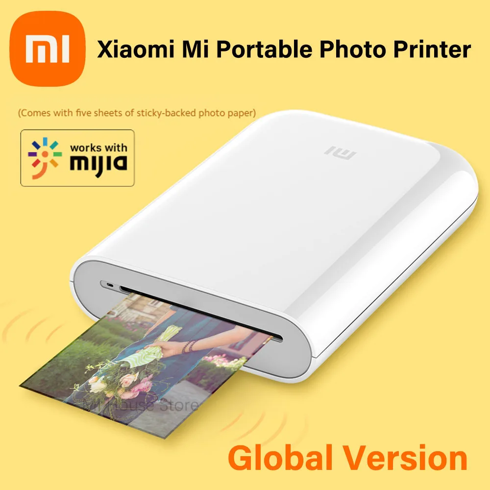 Global-Version-Xiaomi-Mi-Portable-Photo-Printer-ZINK-Thermal-Pocket ...