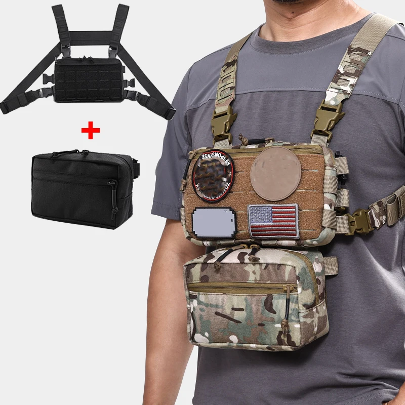 Outdoor-Tactical-Hunting-Vest-Bag-CS-Wargame-Chest-Bag-Men-Nylon-EDC ...