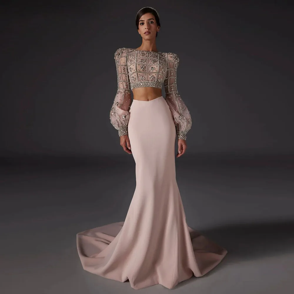 HOBBY-Elegant-Light-Pink-Msaat-Satin-Evening-Skirt-Cutsom-Made-Woman ...