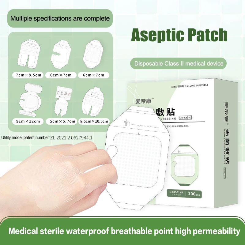 1/5Pcs IV Cannula Fixed Dressing PU Film Waterproof 6 Type Self ...