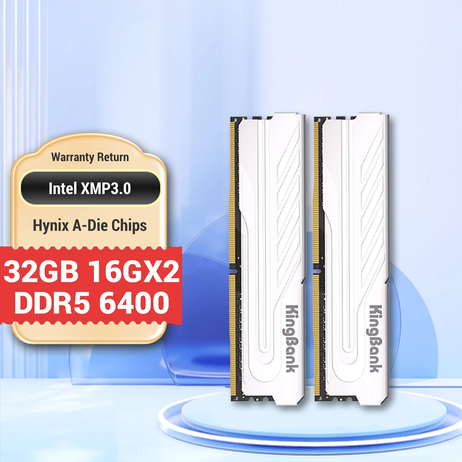 KingBank-DDR5-32GB-16GB-6400MHz-16GBX2-New-Dimm-XMP3-0-Desktop-Gaming ...