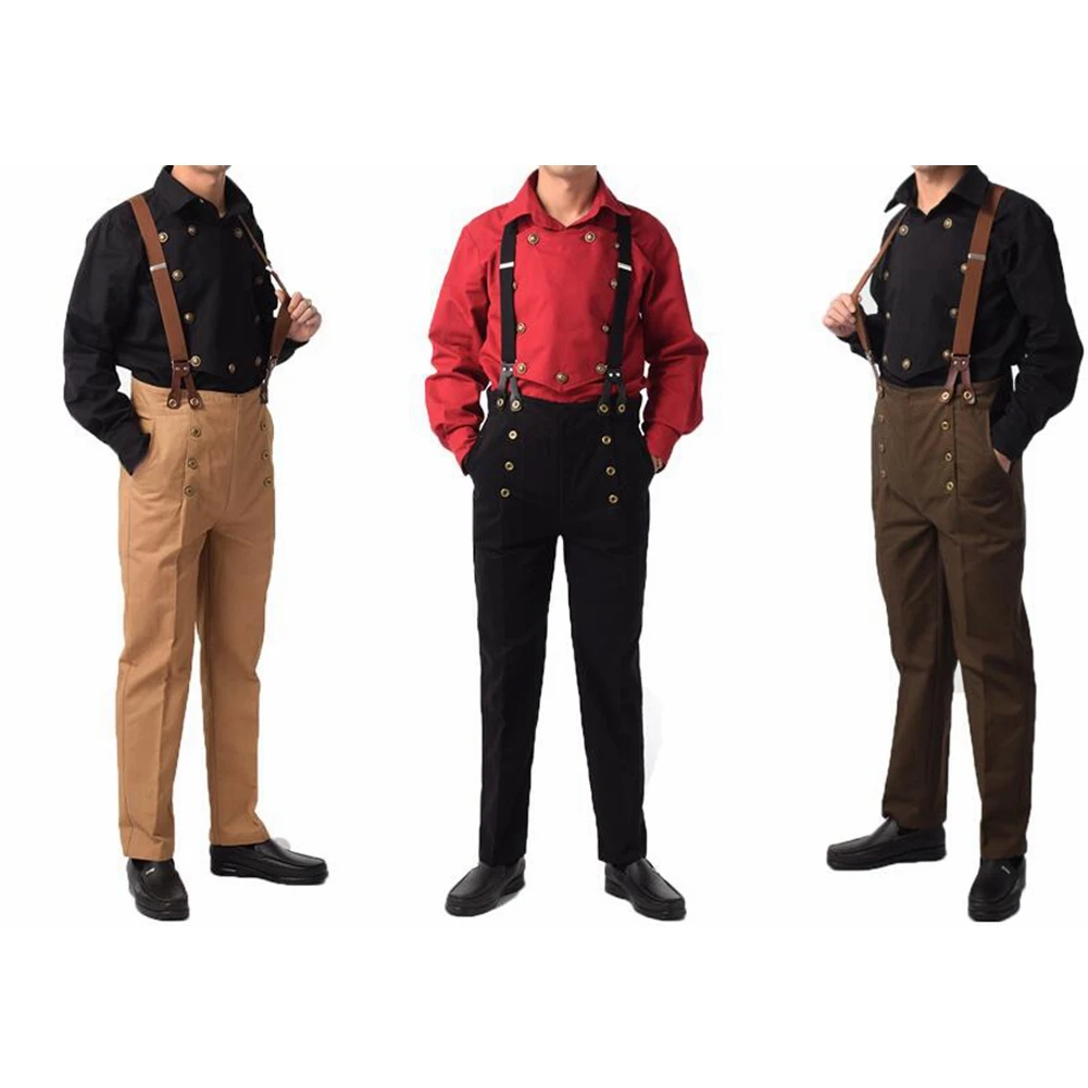 Retro Steampunk Costume Men | Cosplay Steampunk Trousers | Victorian ...