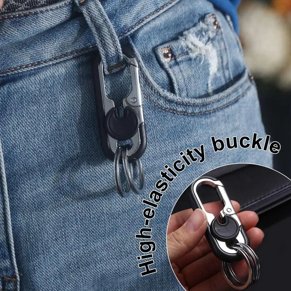 Auto Car Accessories Bag Charms Key Ring Metal Waist Buckle Car ...