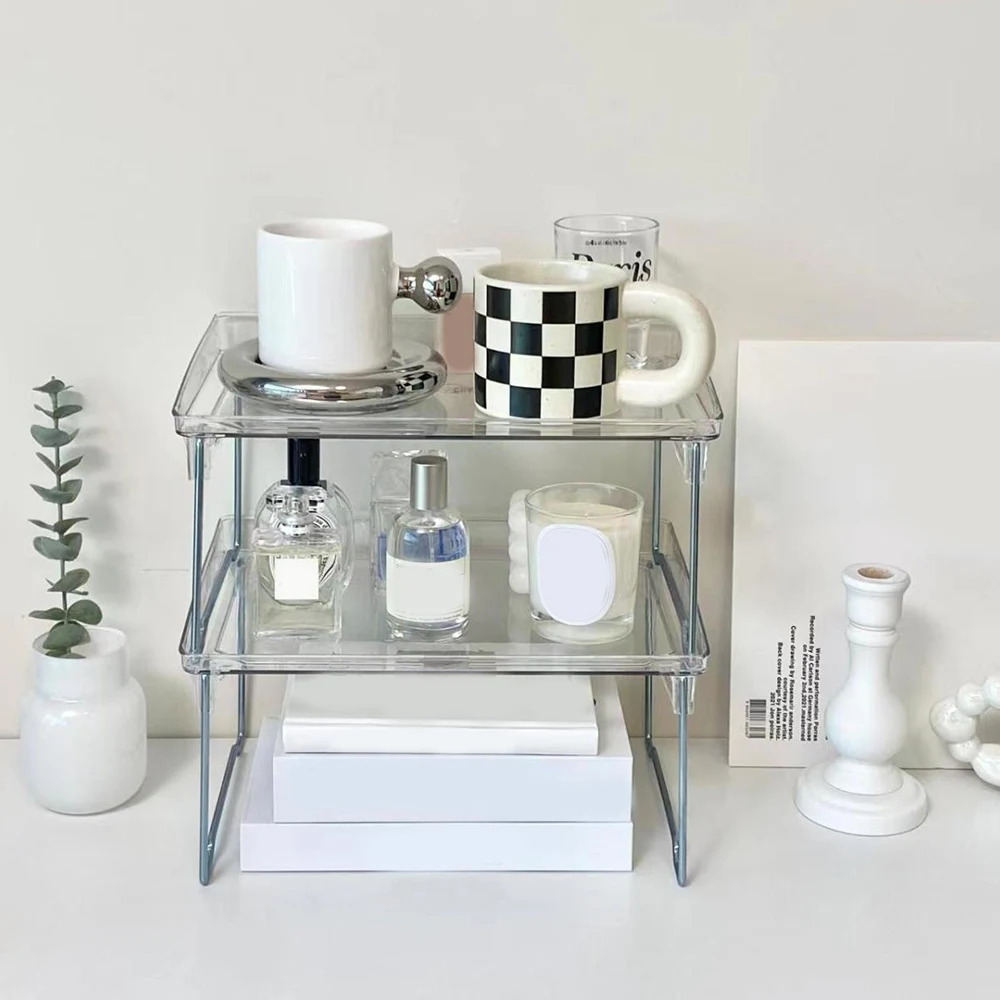 Multifunction Table Organizer Shelves Nordic Acrylic Transparent ...