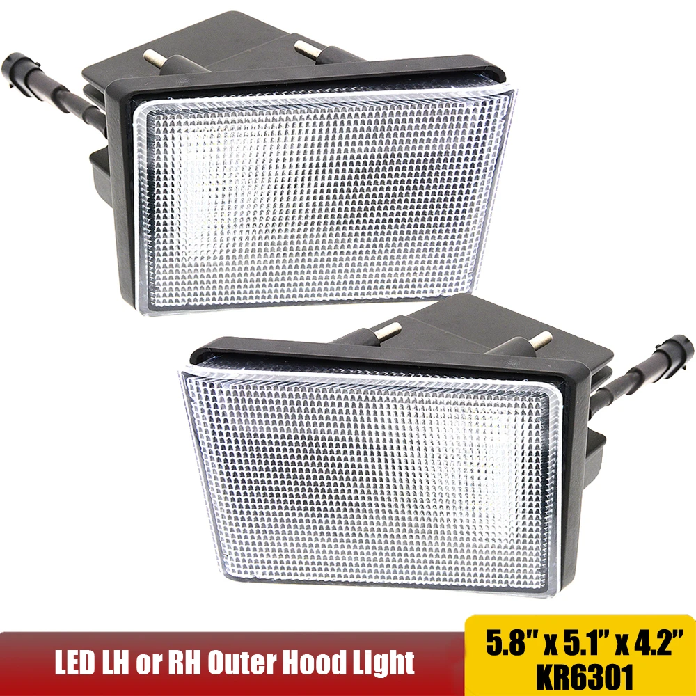 12V 24V Front Outer Hood Light For John Deere 7600, 7700, 7800, 7610 ...