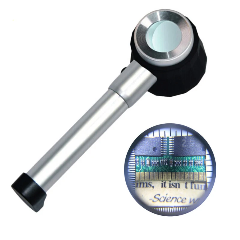 Handheld 45X Folding Metal Magnifiers Linen Loupe Cloth Thread Counter ...