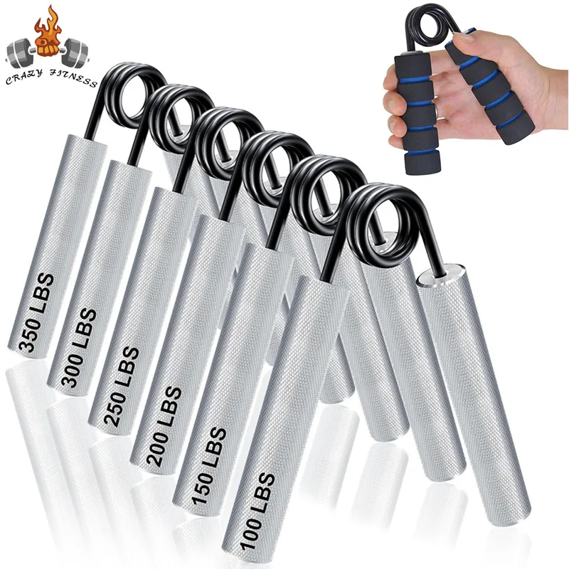 100-350lbs-Fitness-Heavy-Grips-Forearm-Exerciser-Strengthener-Metal ...