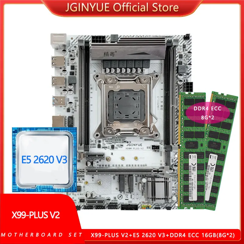 Jginyue X99 Motherboard Set With Xeon E5 2620 V3 Lga2011 3 Cpu