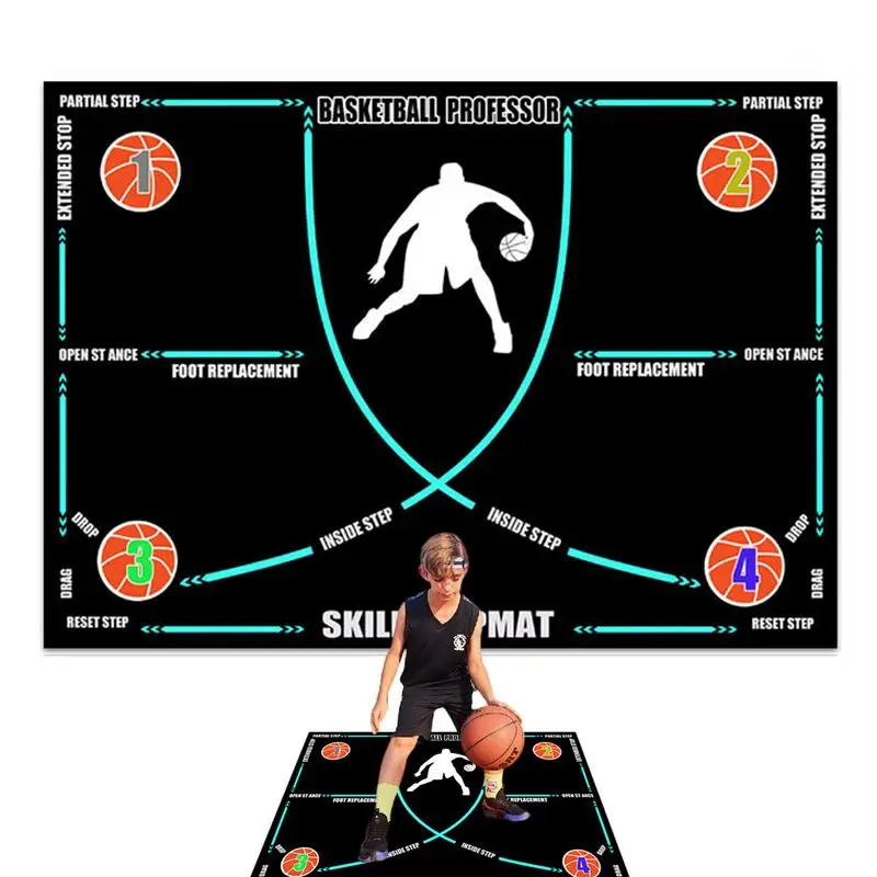 Basketball-Dribbling-Mat-Rubber-Anti-Skid-Basketball-Corner-Field ...