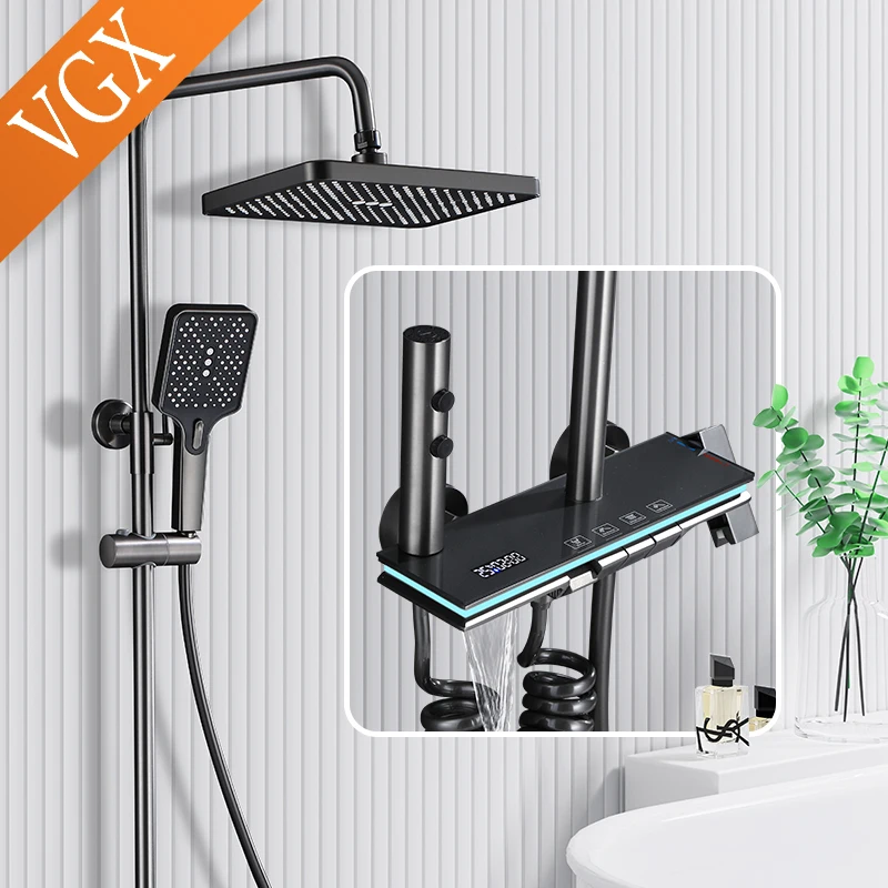 VGX-Digital-Shower-System-Intelligent-Bathroom-Temperature-Display-Shower-Faucet-Set-Rainlfall ...