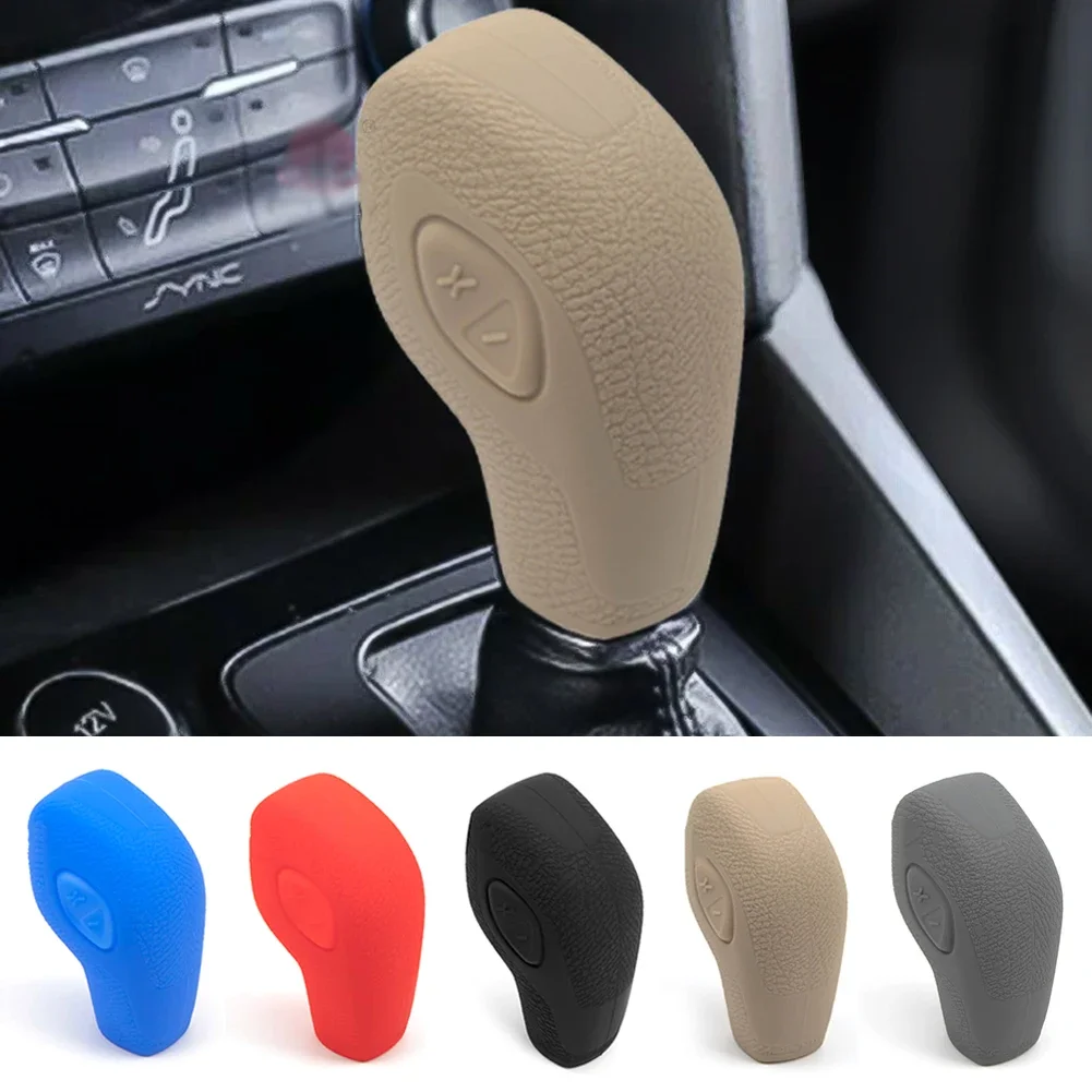 Car Silicone Gear Shift Knob Cover for Ford EcoSport Escape Fusion C ...
