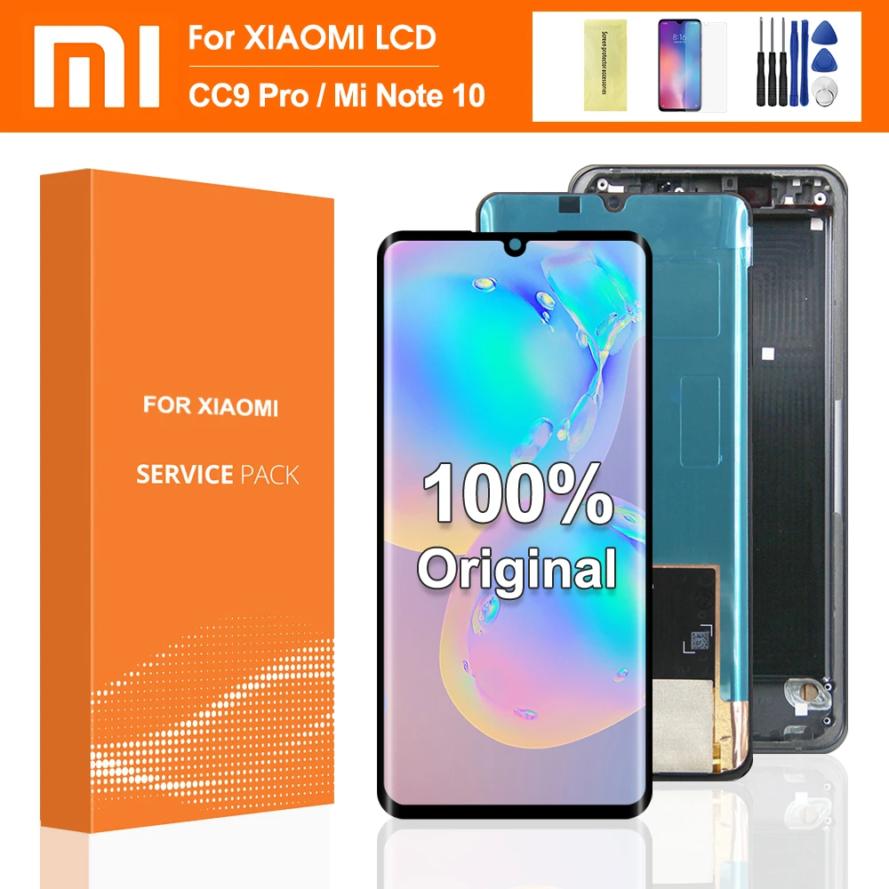 6.47''Original Mi CC9 Pro Lcd Display Touch Screen Assembly Digitizer for Xiaomi Mi Note 10/Note ...