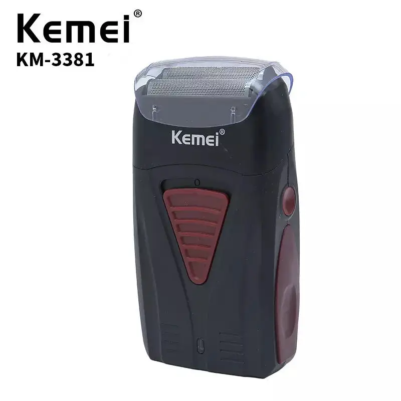 Kemei KM 3381 recarregável sem fio barbeador para homens twin blade ...