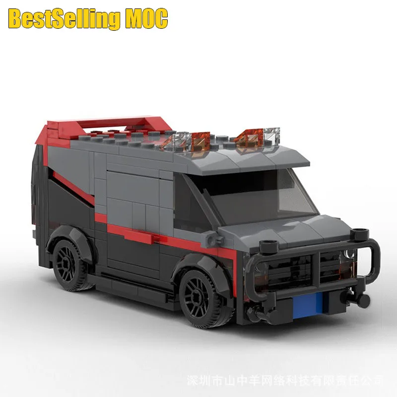 Moc-Technical-Car-A-Team-Van-SWAT-Team-Truck-High-Tech-Building-Blocks ...