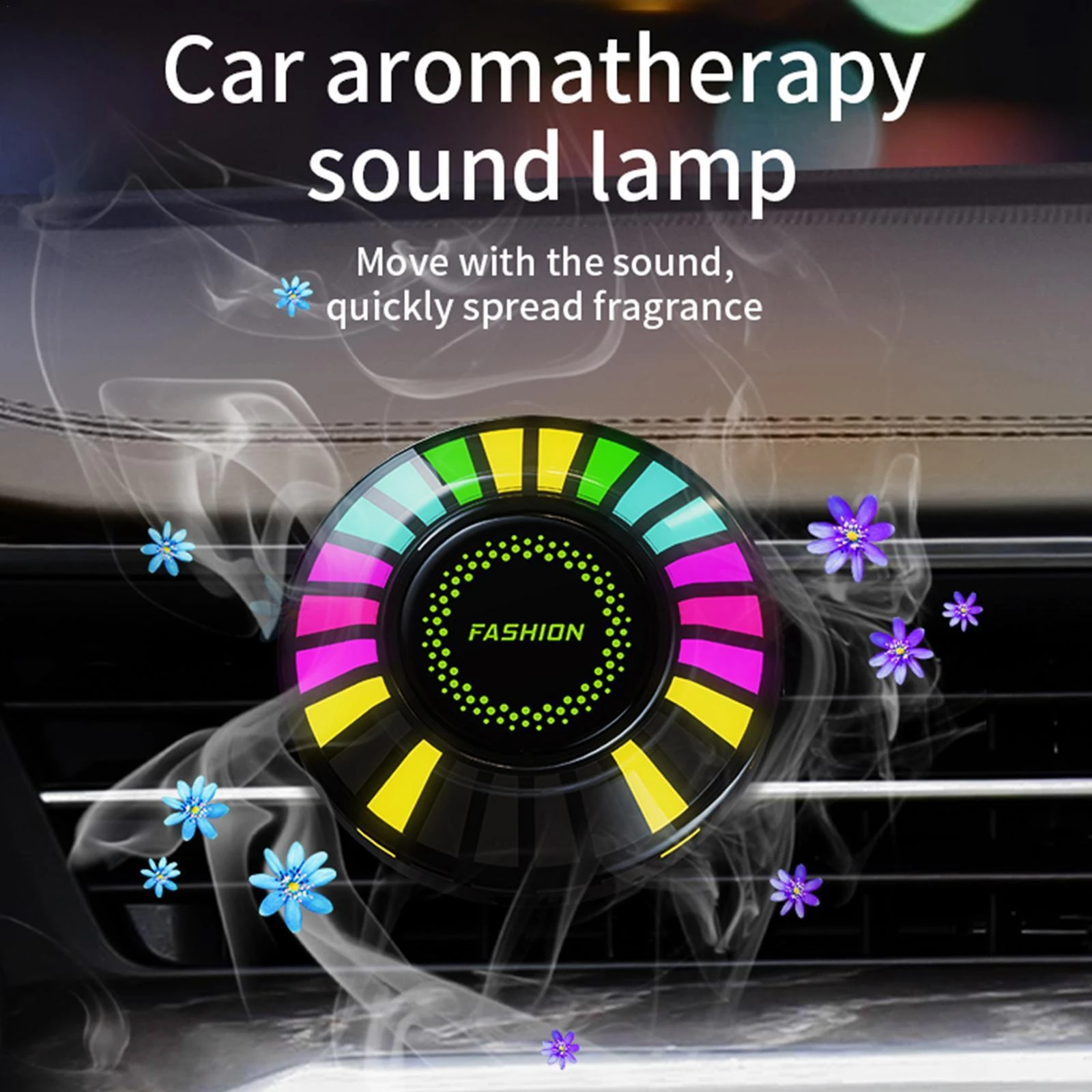 Car Air Freshener with LED Aroma Decorate Atmosphere Fragrance ...
