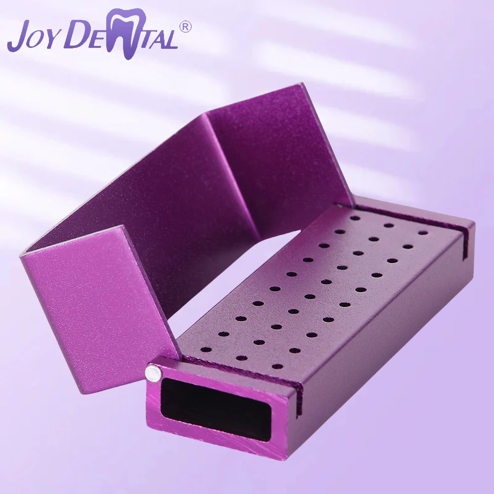 JOY-DENTAL-Bur-Storage-Box-30-Holes-Holder-Metal-Stand-Fit-for-High ...