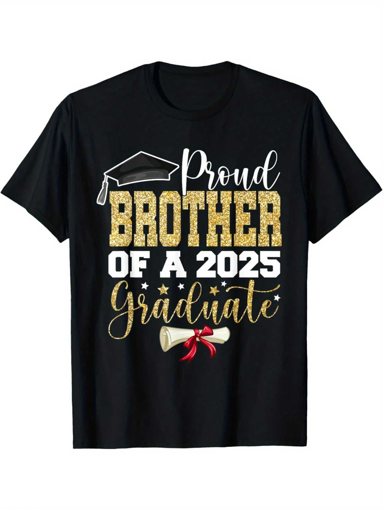 Men's Casual Short Sleeve Graphic Tee - Proud Brother of a 2025 ...