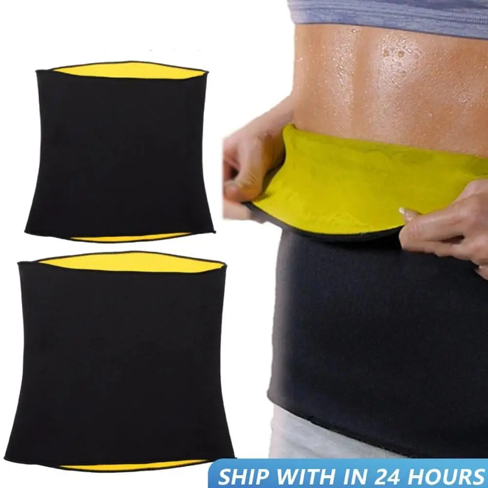 Sauna Waist Trimmer Belly Wrap Workout Sport Sweat Band Abdominal ...