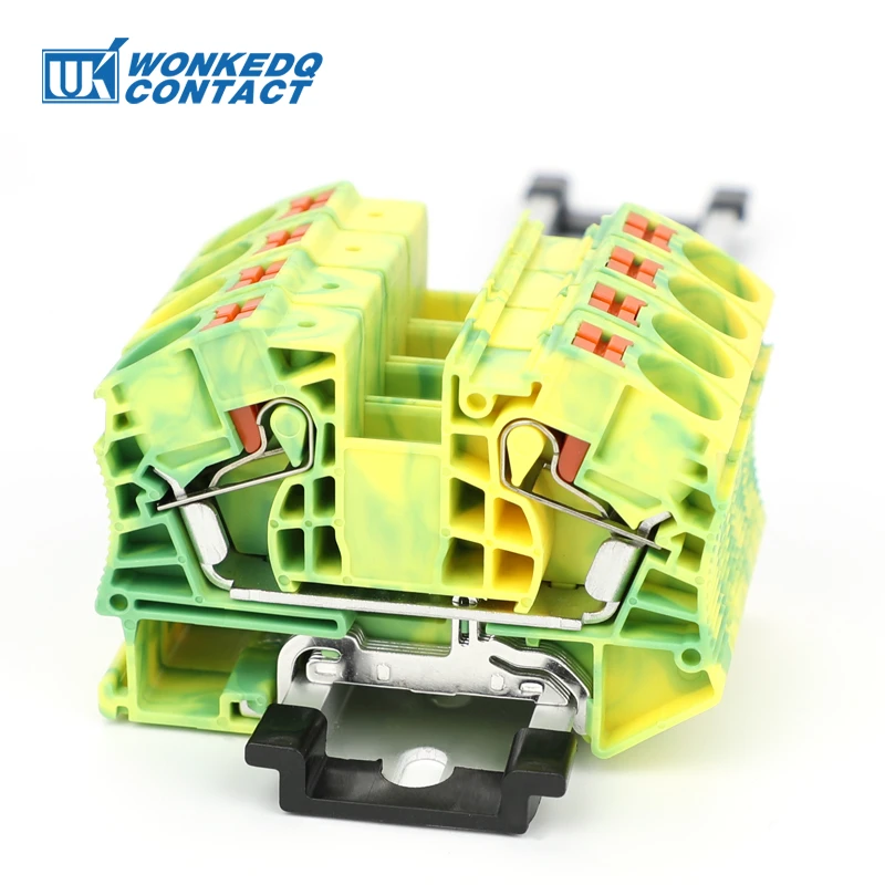 PT-16-PE-Ground-Modular-Din-Rail-Terminal-Block-16mm-Electric-Cable ...