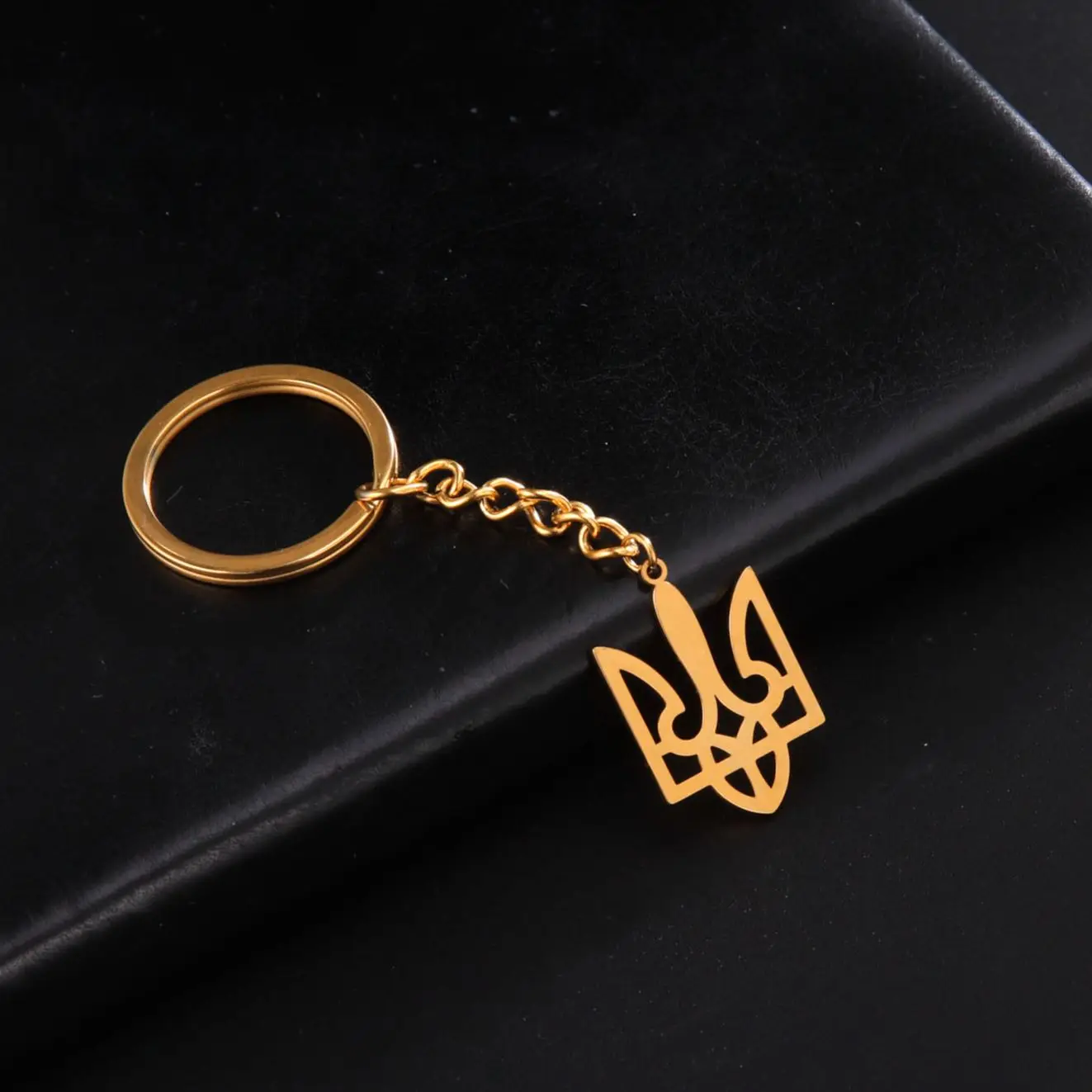 Jeshayuan-Coat-Of-Arms-Of-Ukraine-Keychain-Women-Stainless-Steel ...