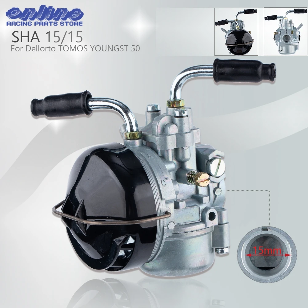 15mm-Carburetor-For-DELLORTO-Sha-15-15-F-Tomos-Youngst-50-2007-2011 ...
