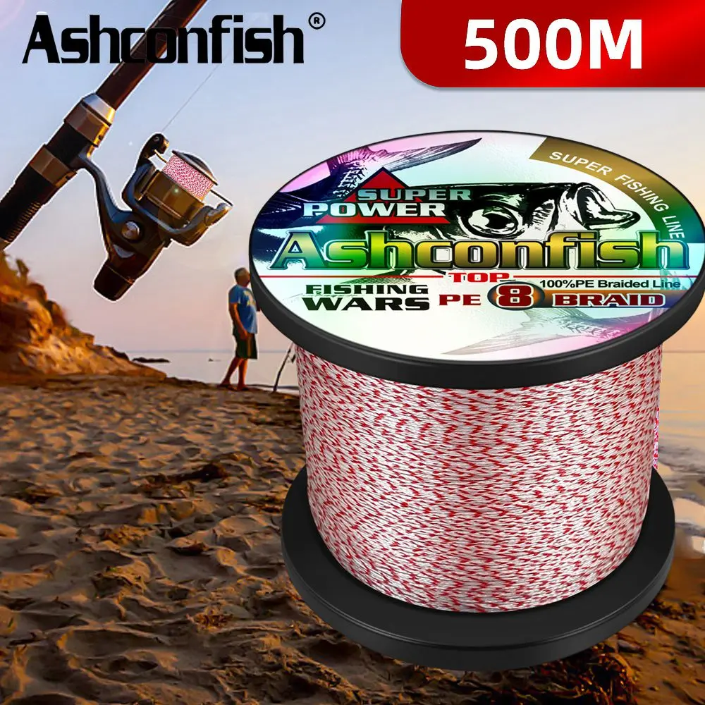 Ashconfish-8-Strands-500M-Spot-Line-Mixed-Color-Japanese-Line-PE ...