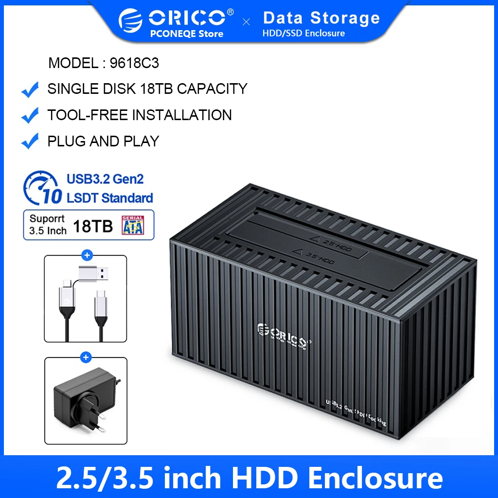 Orico 3.5 Inch Hdd Case Type-c Case 10gbps Hard Disk Docking Station ...