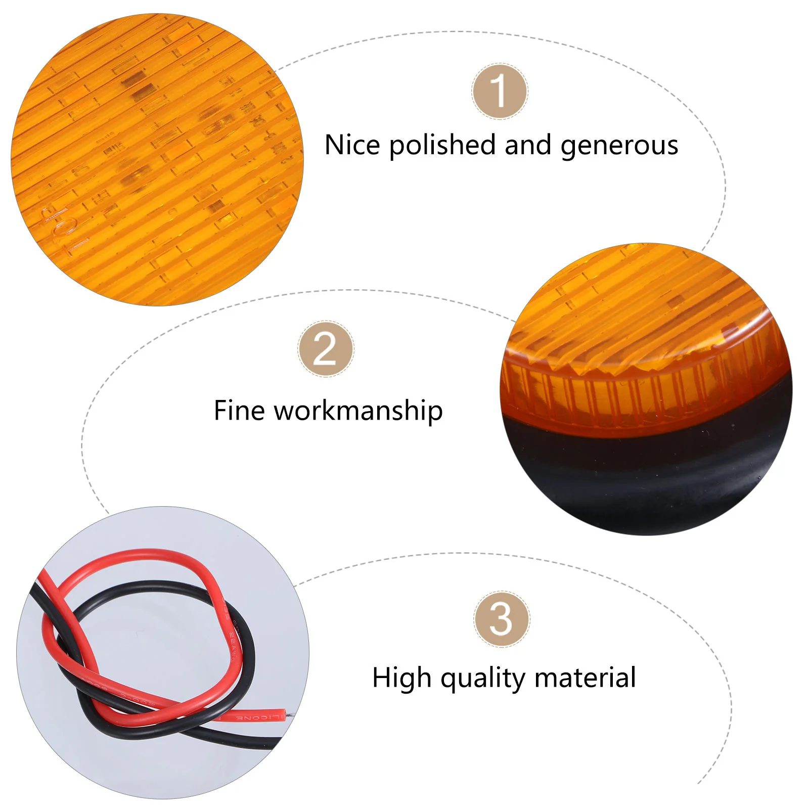 4-Pcs-Truck-Indicator-Light-Side-Lights-LED-Running-Lights-Truck ...