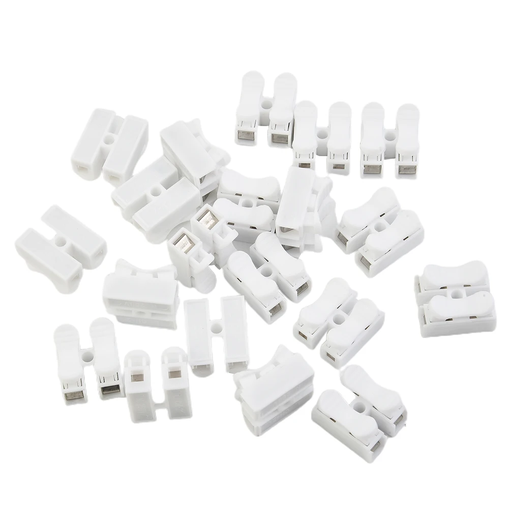 20Pcs-CH2-Spring-Quick-Wire-Connector-Cable-Clamp-Terminal-Block-LED ...
