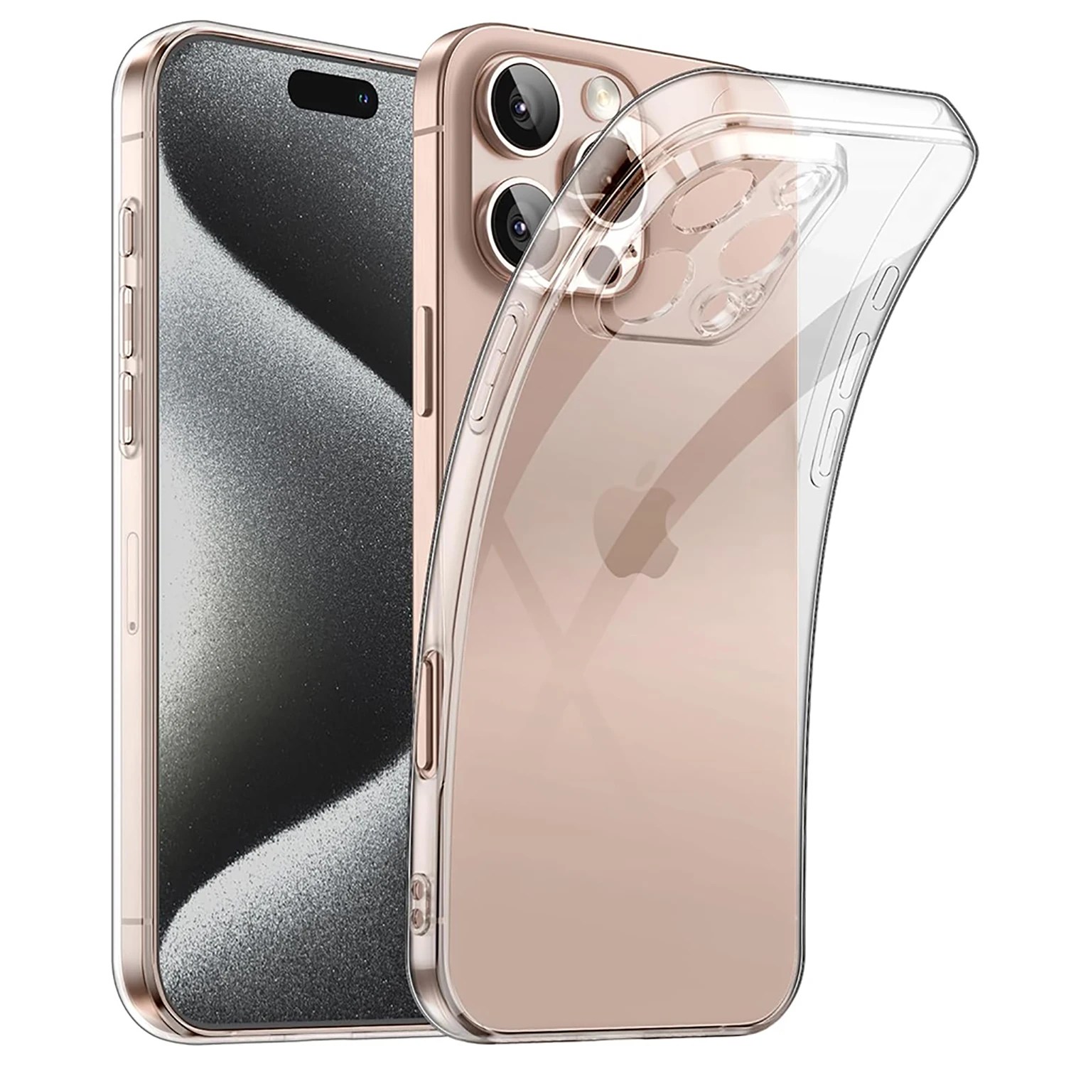 Ultra Thin Clear Silicone Phone Case For iPhone 16 15 14 13 12 11 Pro ...