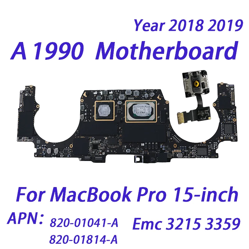 Motherboard For Macbook Pro Retina A1990 Logic Board With Touch ID I7 ...