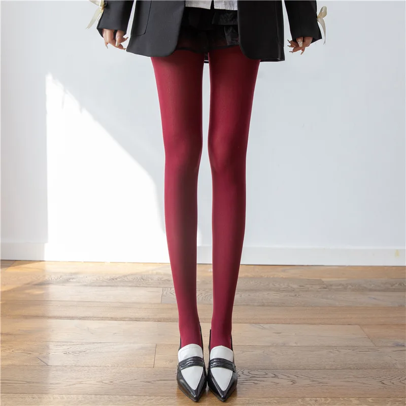 Collant-da-donna-calza-da-vino-Vintage-collant-in-velluto-elastico-alto ...