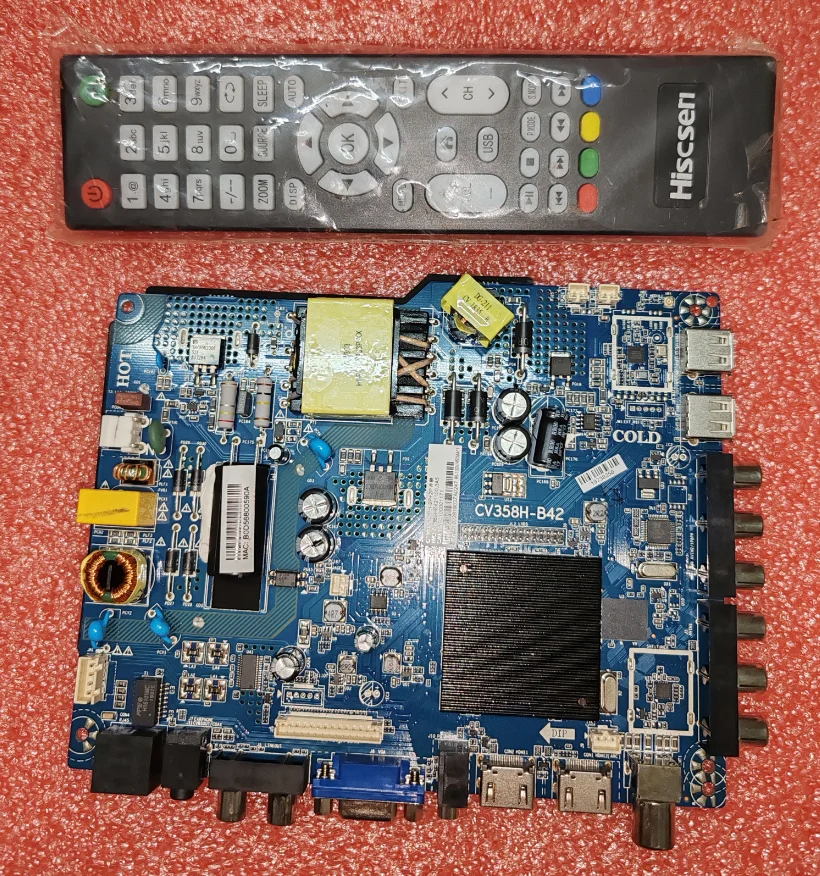 CV358H-B42 Three in one TV motherboard, physical photo, tested well, 65 ...