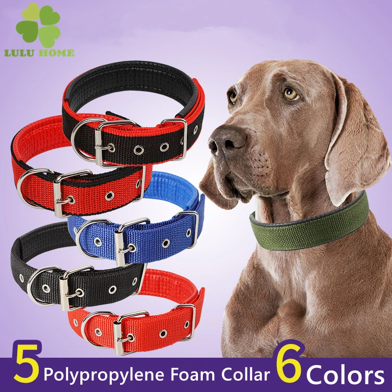 Strong-Dog-Collar-Solid-Nylon-Cat-Collars-For-Small-Medium-Large-Dogs ...