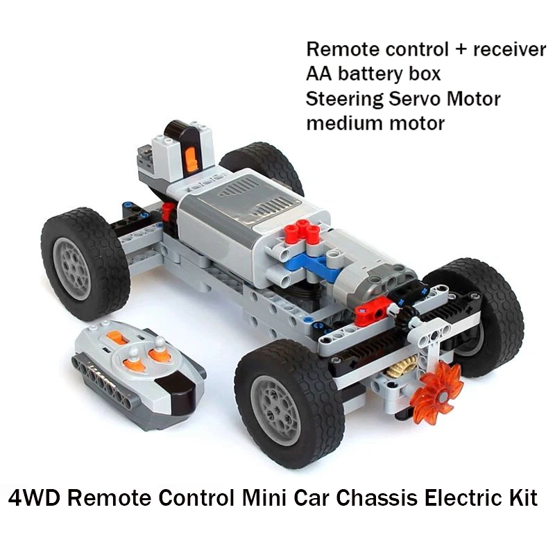 MOC-Technical-4WD-Four-Wheel-Drive-Cars-Electric-Remote-Vehicle-Model ...