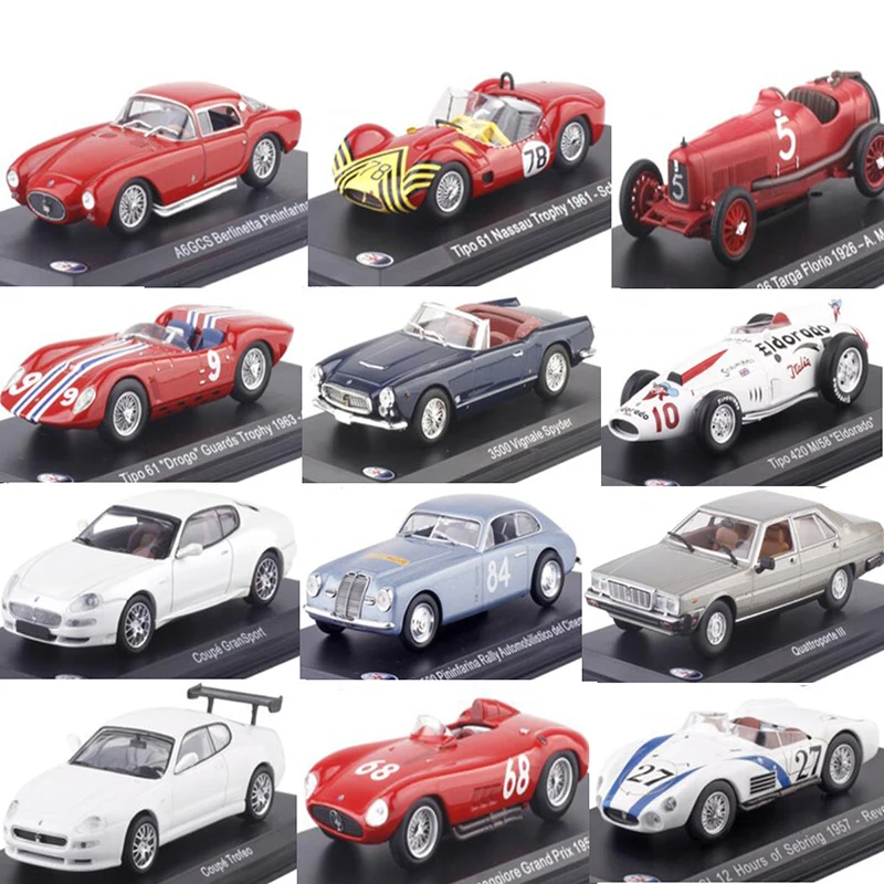 1:43 Scale Metal Alloy Classic Maseratis Racing Rally Car Model Diecast ...