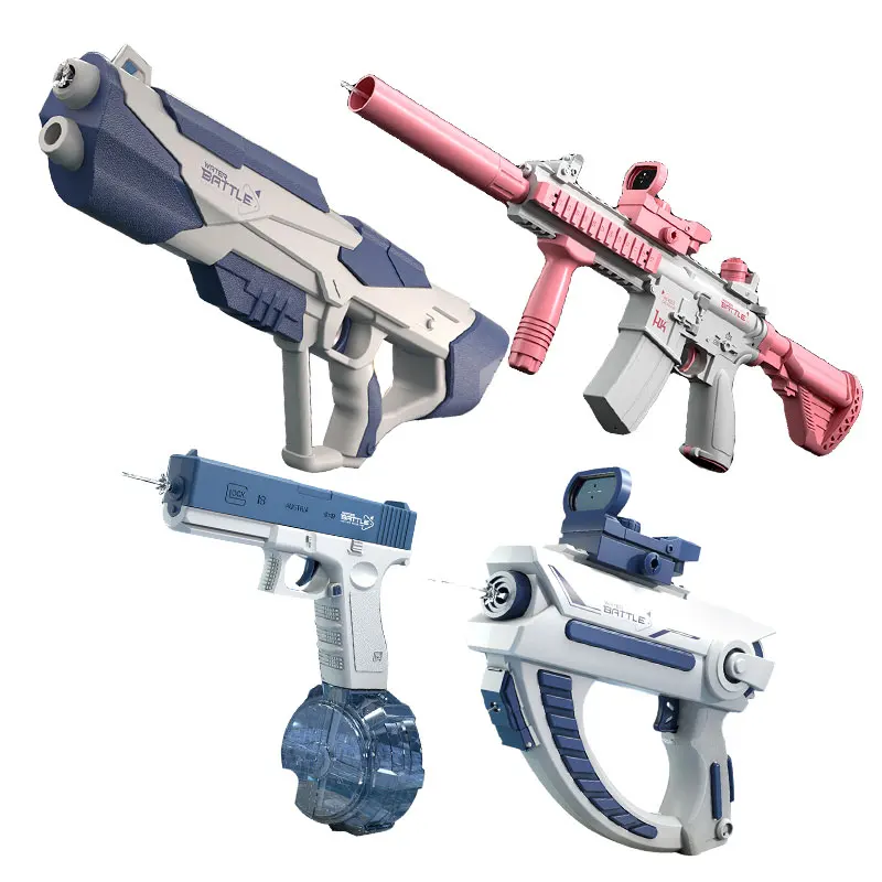Automatic Water Gun Electric Squirt Water Blaster Guns Summer Squirt ...